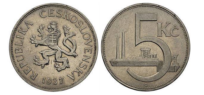 5 koruna 1937 – niklový unikát, který může udělat z peněženky Vaší babičky sběratelský poklad ...